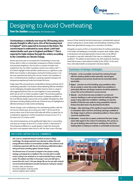 Building regulations need to address overheating in new homes